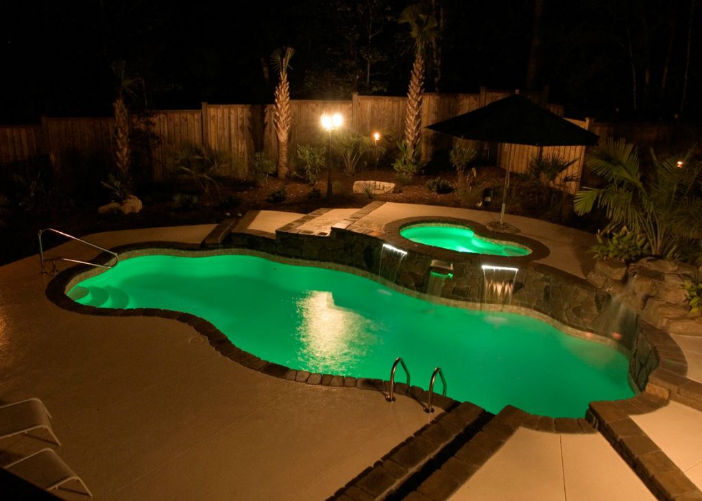 Heritage Custom Pools | Blue Hawaiian Fiberglass Pools Natural Shaped ...
