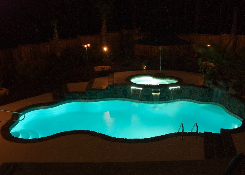 Heritage Custom Pools | Blue Hawaiian Fiberglass Pools Natural Shaped ...