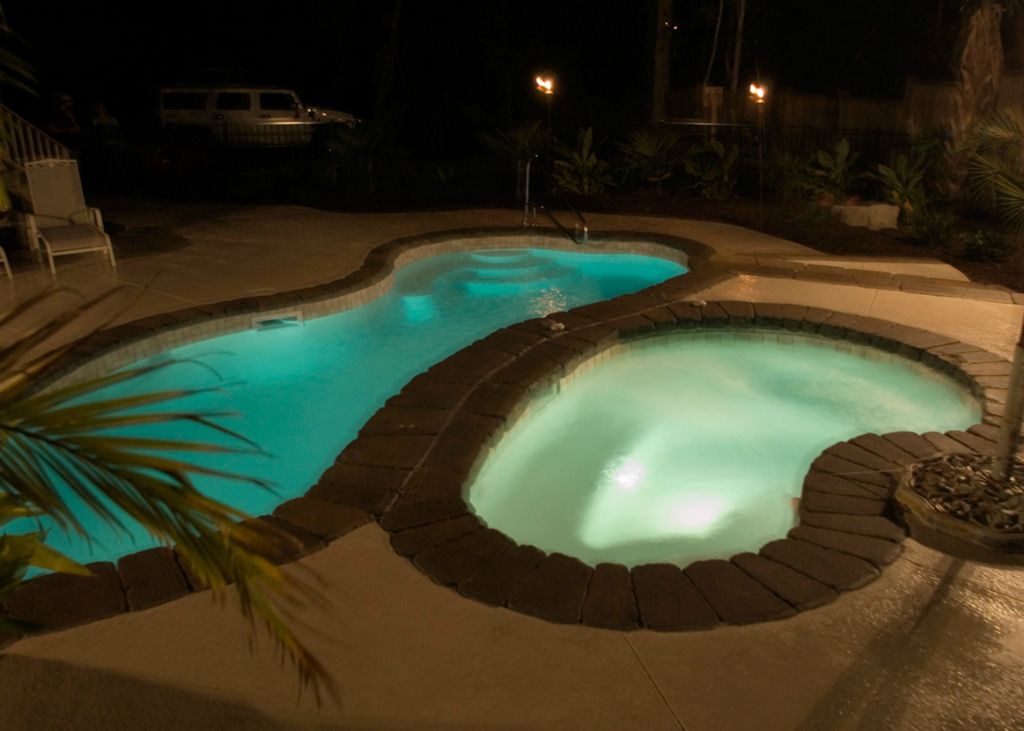 Heritage Custom Pools | Blue Hawaiian Fiberglass Pools Natural Shaped ...