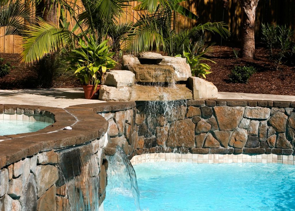 Heritage Custom Pools | Blue Hawaiian Fiberglass Pools Natural Shaped ...