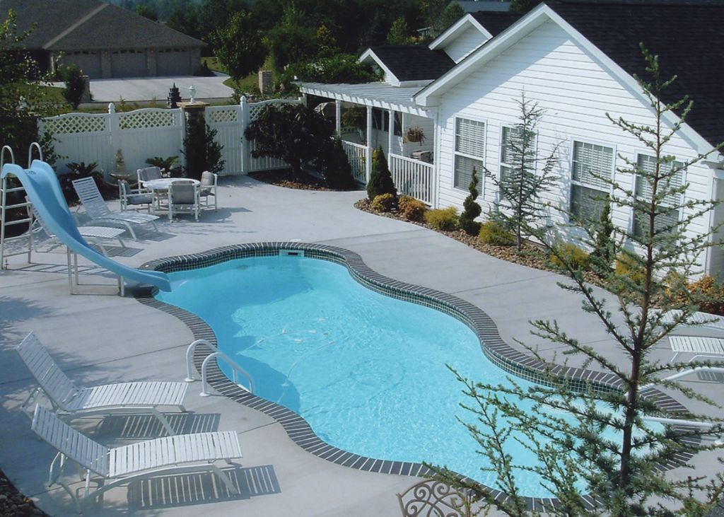 Heritage Custom Pools | Blue Hawaiian Fiberglass Pools Natural Shaped ...