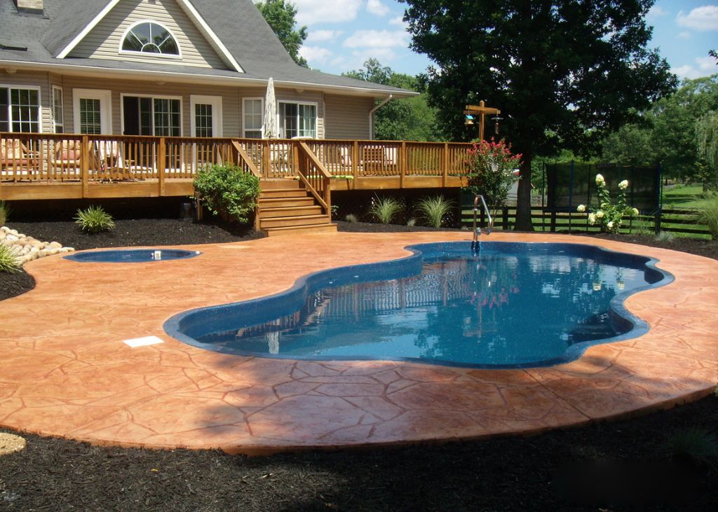 Heritage Custom Pools | Blue Hawaiian Fiberglass Pools Natural Shaped ...
