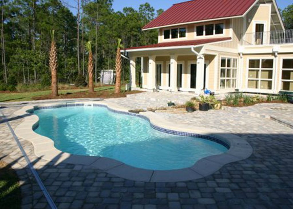 Heritage Custom Pools | Blue Hawaiian Fiberglass Pools Natural Shaped ...