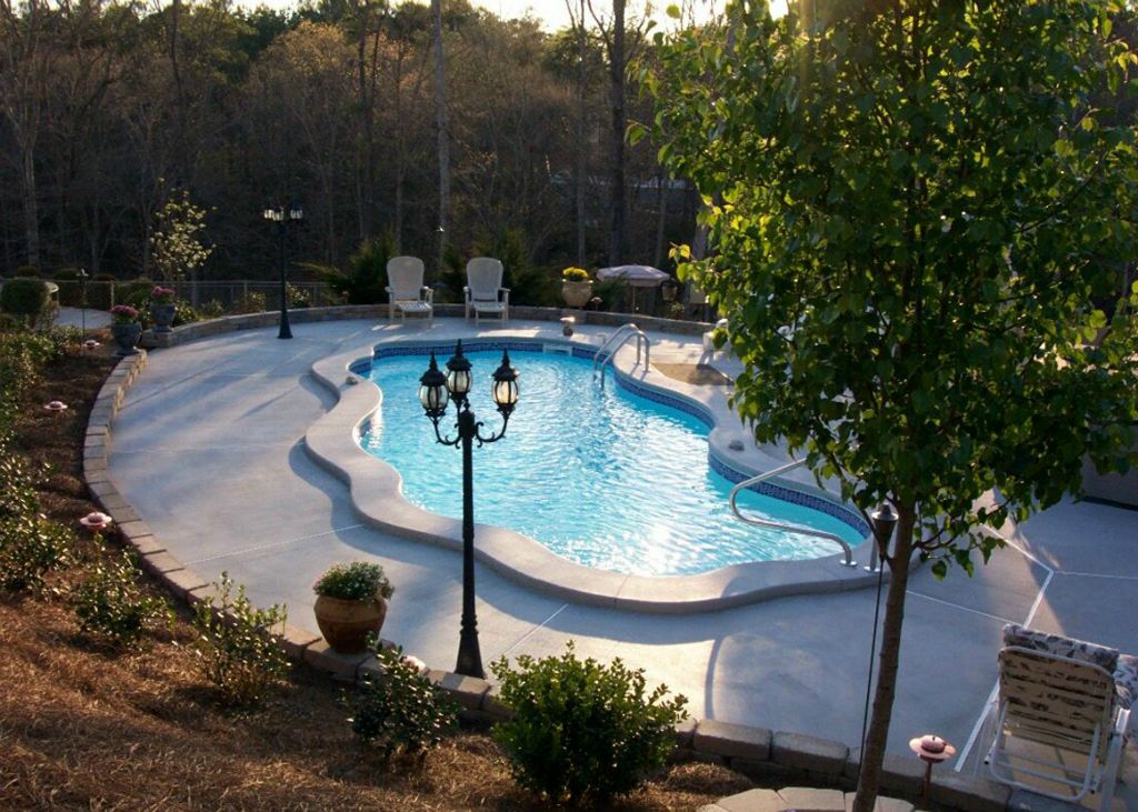Heritage Custom Pools | Blue Hawaiian Fiberglass Pools Natural Shaped ...